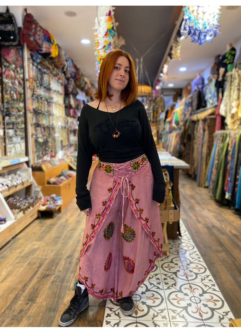 Önden Bağlamalı Şalvar - Küba Etnik